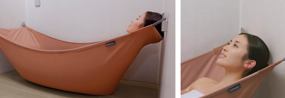 “A new era of freedom in bathing.” Introducing “bathtope” with a ...