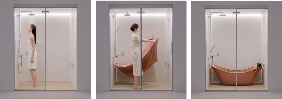 「お風呂はもっと、自由でいい。」浴室は新時代へ。たためる布製浴槽を備えた浴室「bathtope」を11月26日より販売開始｜Newsroom｜LIXIL