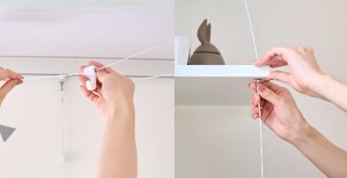 壁も天井も自由に飾れるワイヤーアレンジメントシステム 「SORAMO（ソラモ）」を開発｜Newsroom｜LIXIL